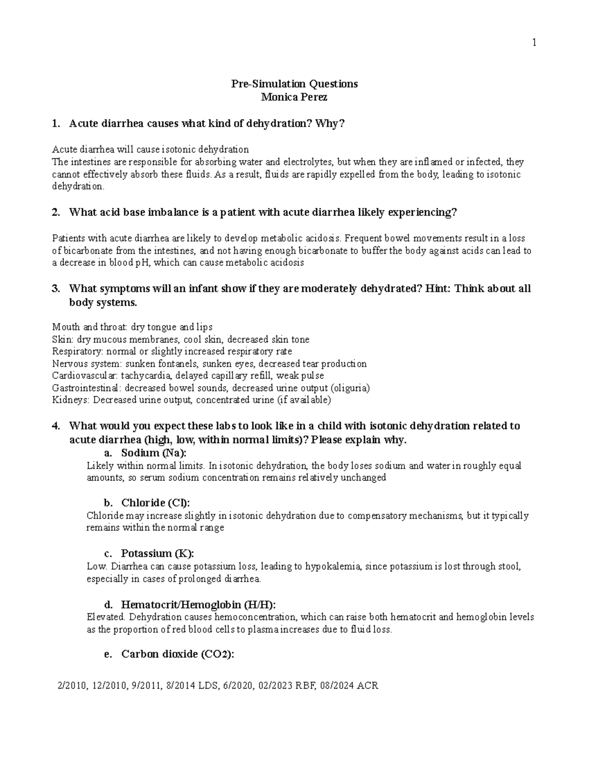 Pre Sim Questions-MP (08-16-24) - 1 Pre-Simulation Questions Monica ...