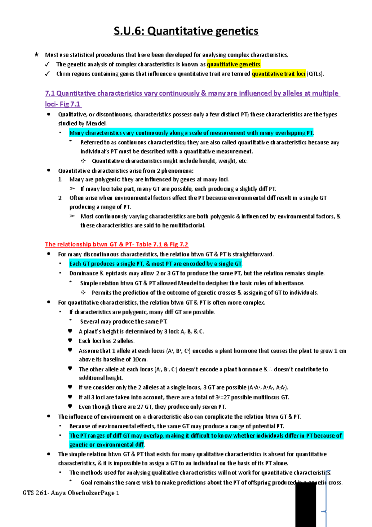 GTS 261 Study Unit 6 Summaries- complete - GTS 261- Anya OberholzerPage ...