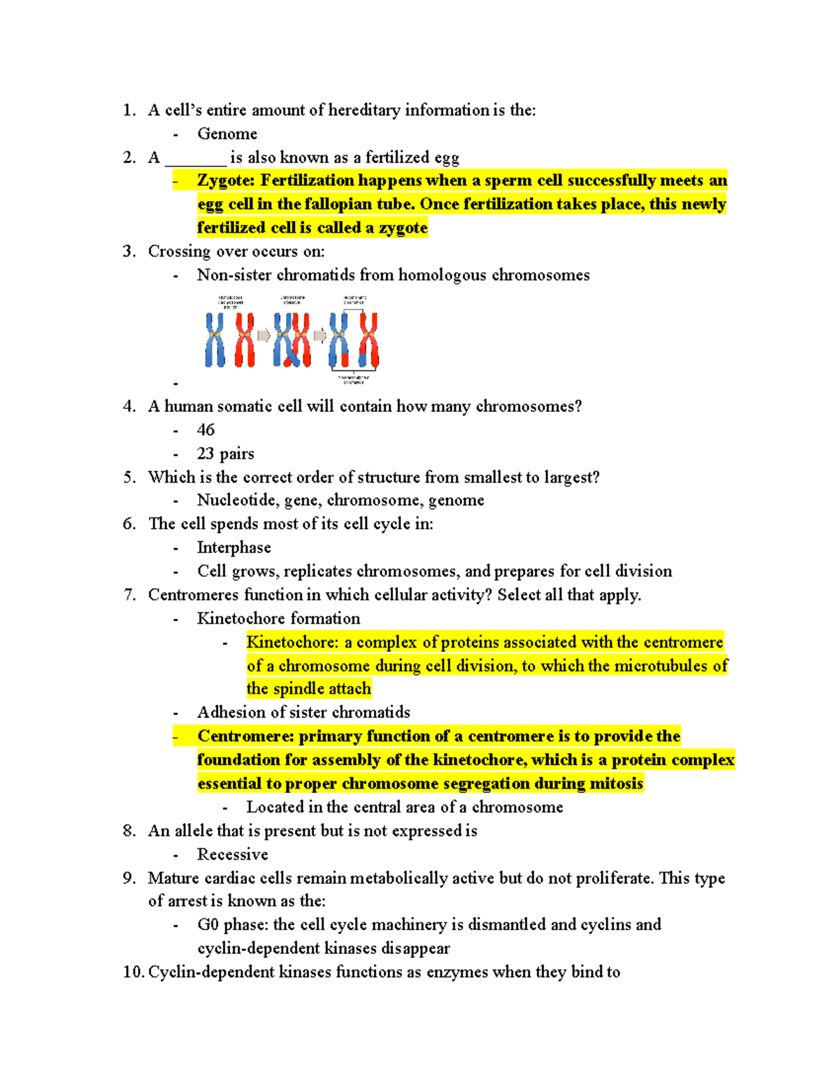 UNIT 4 Review BIO 181 - All Unit 4 Homework questions answered along ...