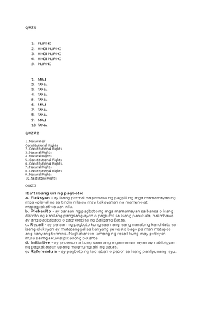 Activity 1 - for readings - Activity 1: An Overview of Philippine ...