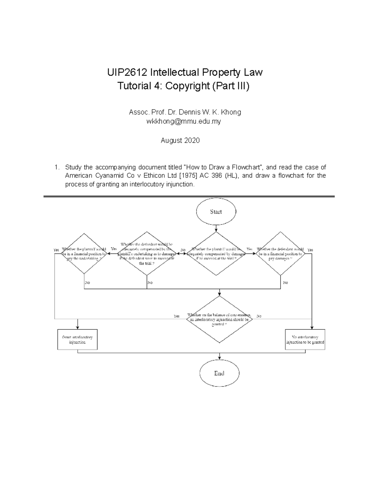 UIP2612 - Tutorial 4 (Copyright III) - Normal - UIP2612 Intellectual ...