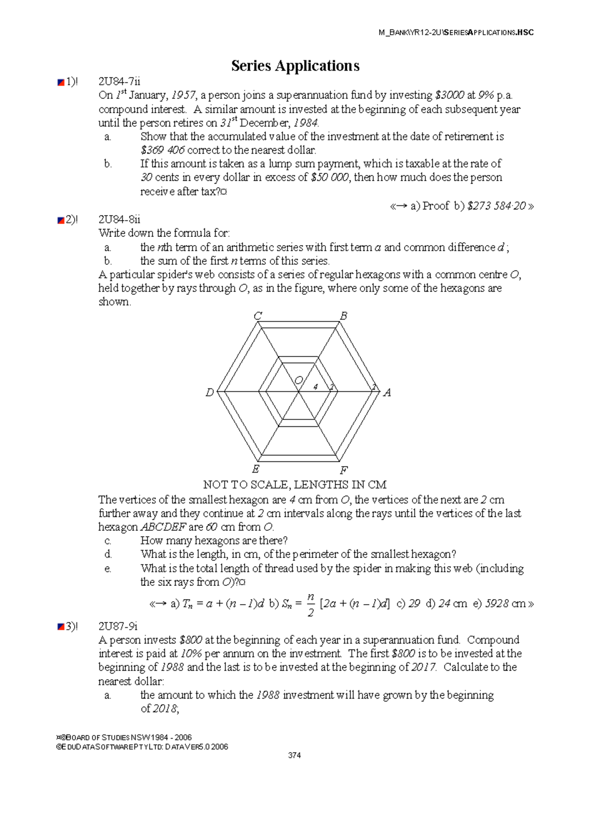 M Series MBank HSC1 - Great practise - ¤©BOARD OF STUDIES NSW 1984 ...