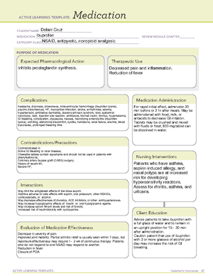 ATI template Acetaminophen - ACTIVE LEARNING TEMPLATES THERAPEUTIC ...