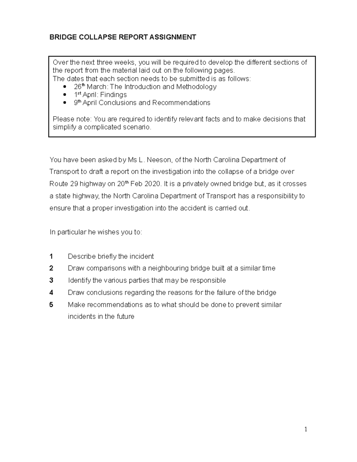 Report+ +Bridge+Collapse+Case - BRIDGE COLLAPSE REPORT ASSIGNMENT You ...