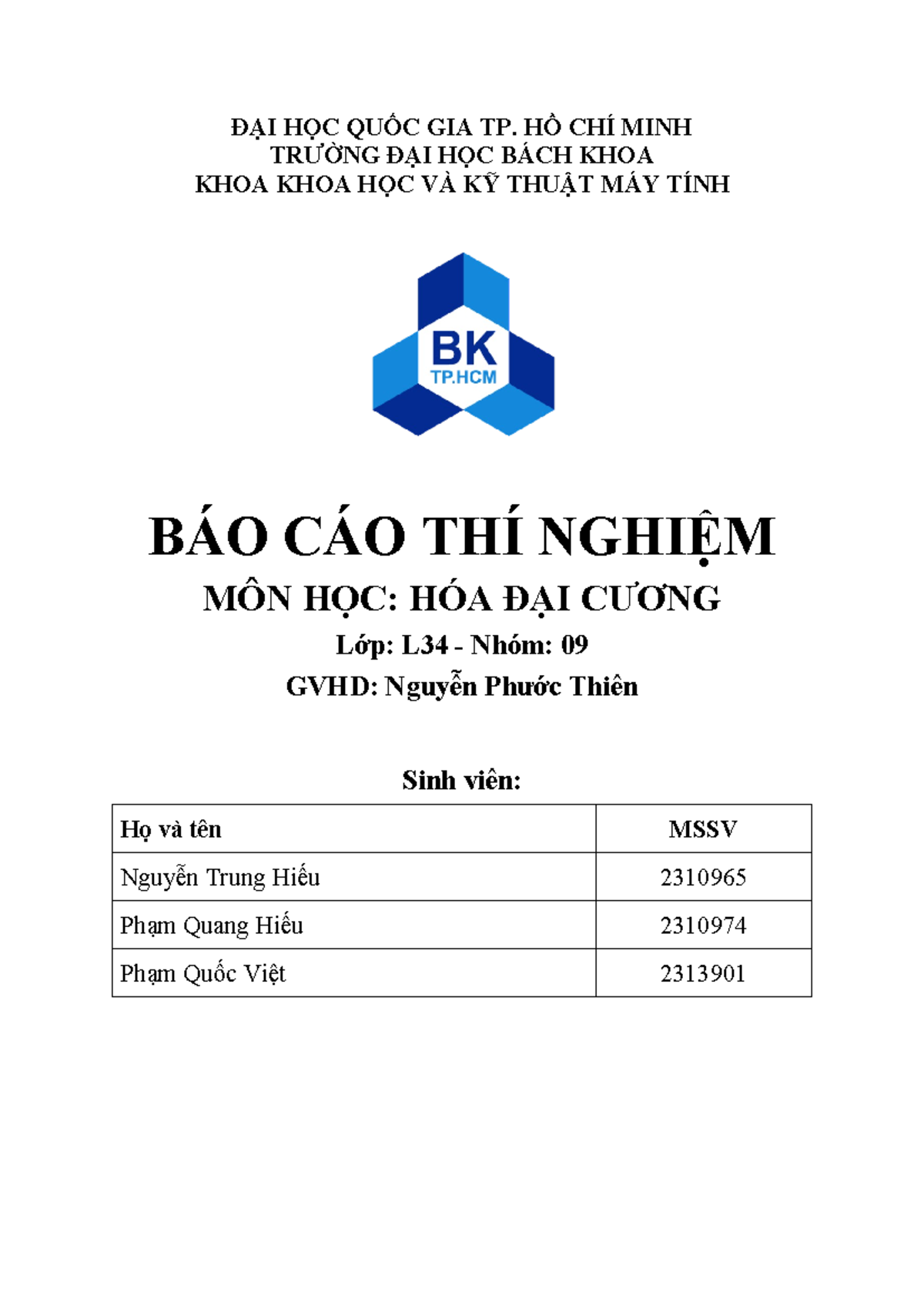 Tnhdc Final - adbvcasdadsdadas - ĐẠI HỌC QUỐC GIA TP. HỒ CHÍ MINH TRƯỜNG ĐẠI HỌC BÁCH KHOA KHOA ...