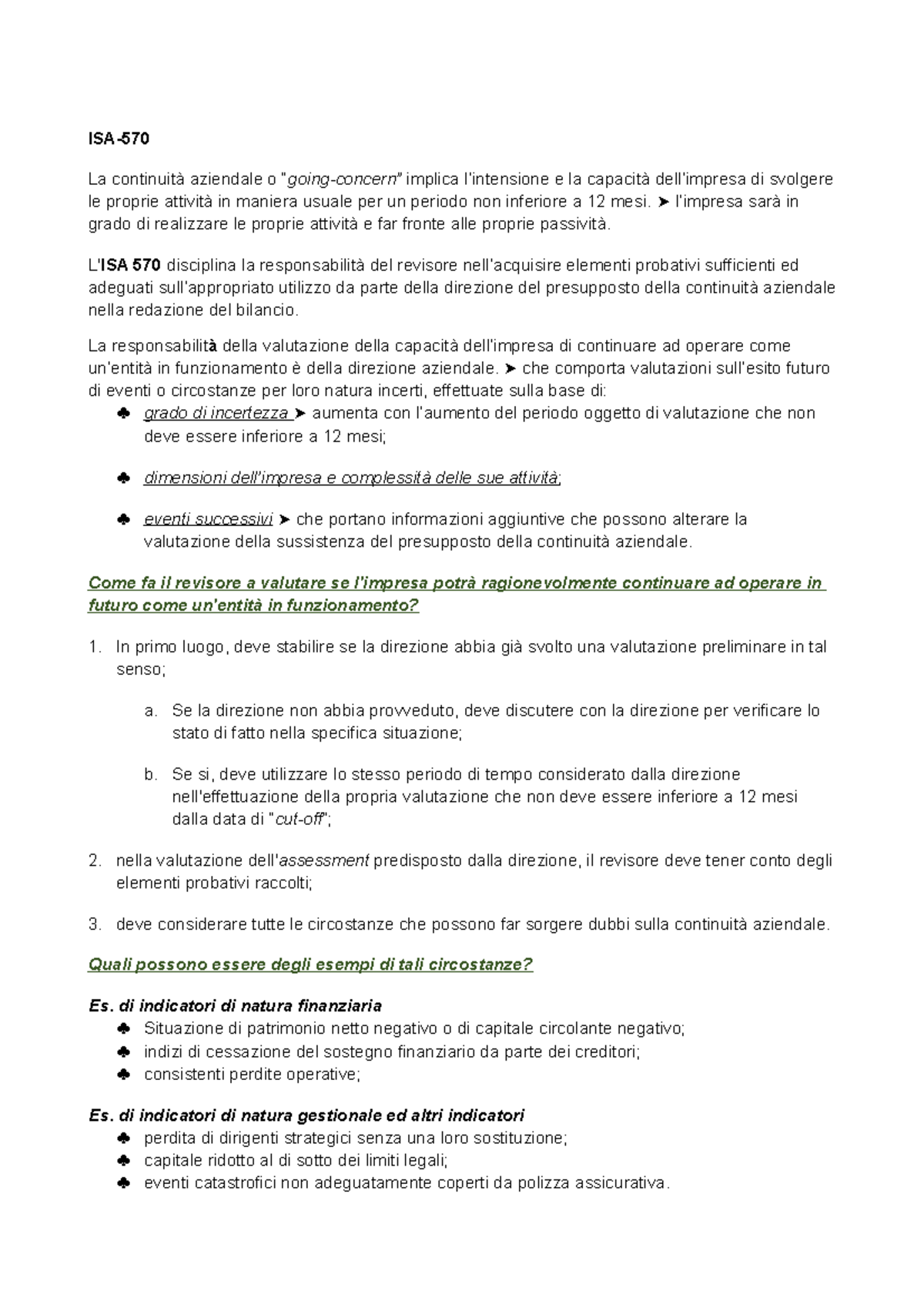 26-ISA-570 - slide ISA-570 going concern- cos'e il going concern e il lavoro del revisore - ISA ...