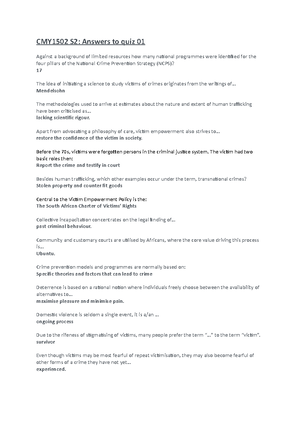 CMY1501 2018 10 E 1 past exam papers - cmy1502 - Unisa - Studocu