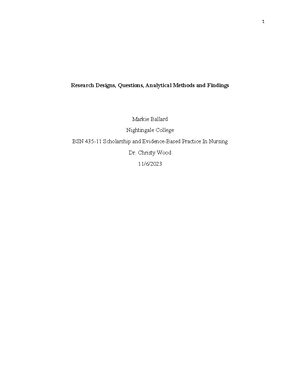 Assignment Types of Research - Aaron Truong Nightingale BSN 435 ...