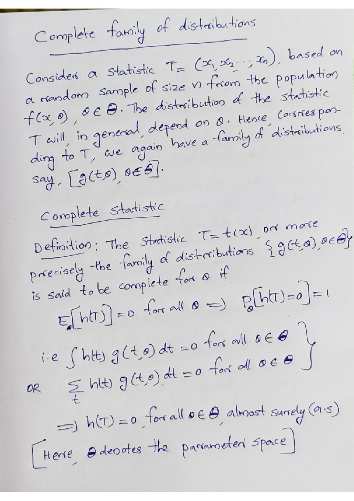 Complete statistic - Msc. Statistics - Studocu