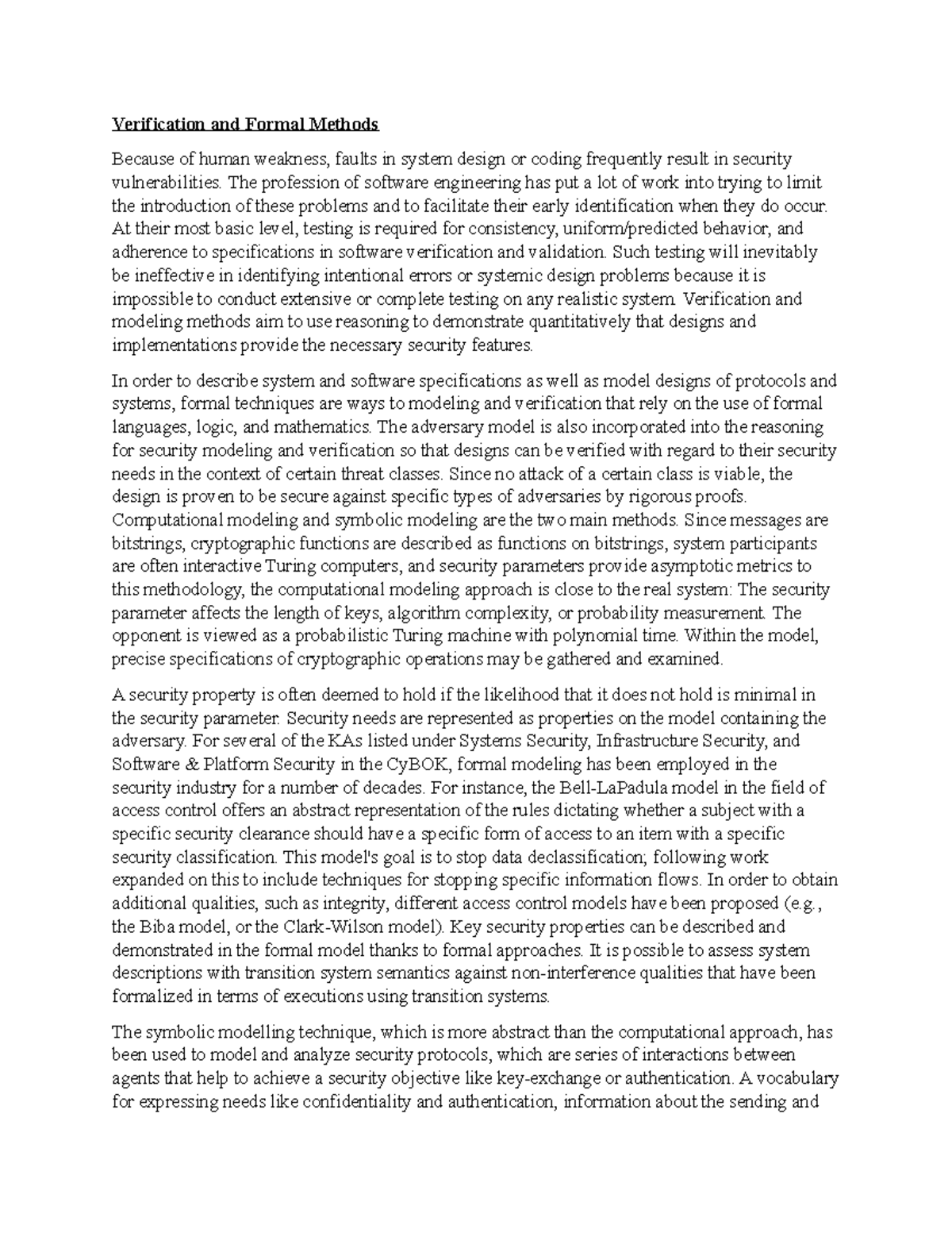 Verification And Formal Methods Verification And Formal Methods Because Of Human Weakness