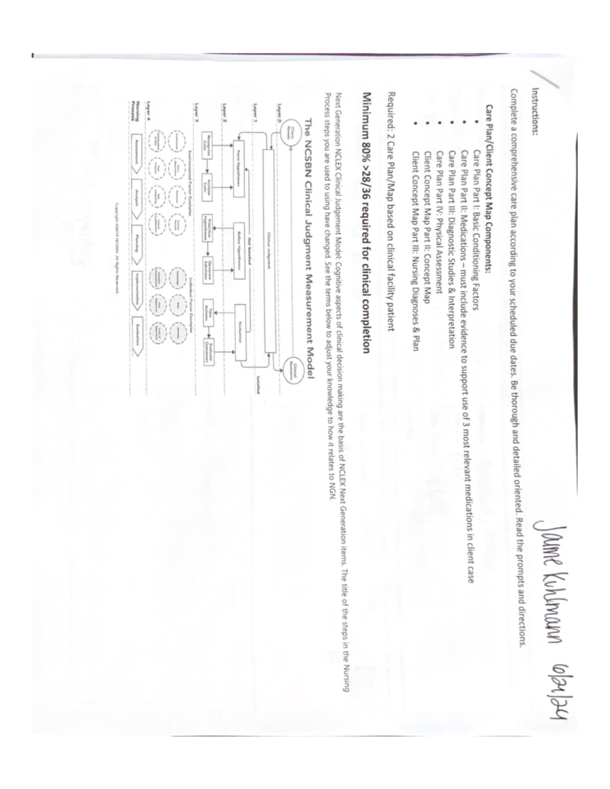 Care plan concept map #2 - Instructions: Jame Kuhlmann Complete a ...