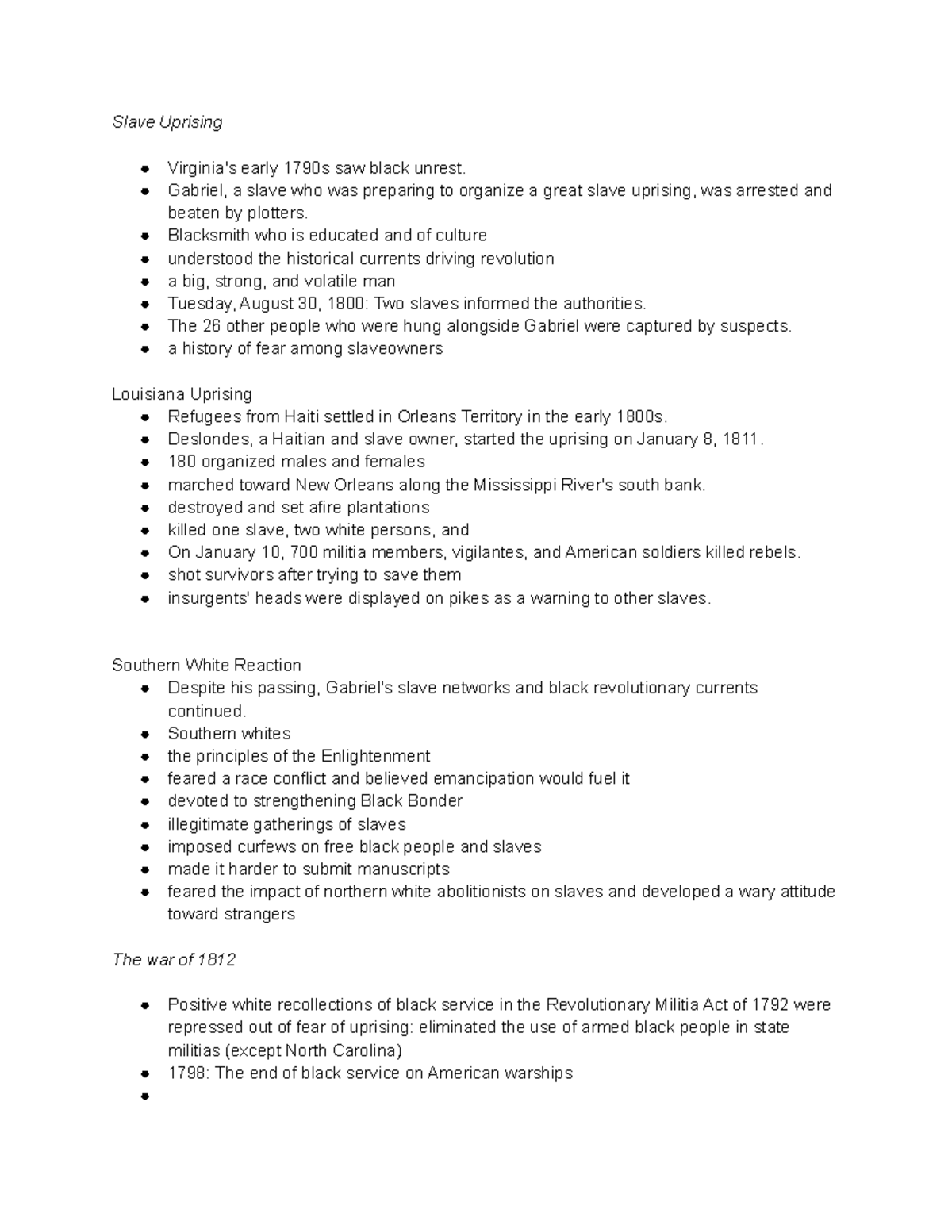 American Slavery in New Republic part 7 - Slave Uprising Virginia's ...