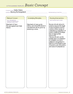 Interprofessional Conflict Concept ATi - ACTIVE LEARNING TEMPLATES ...