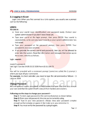 UNIX - 502 Unit-3 - UNIX SHELL PROGRAMMING SHELL PROGRAMMING 3 SCREEN ...