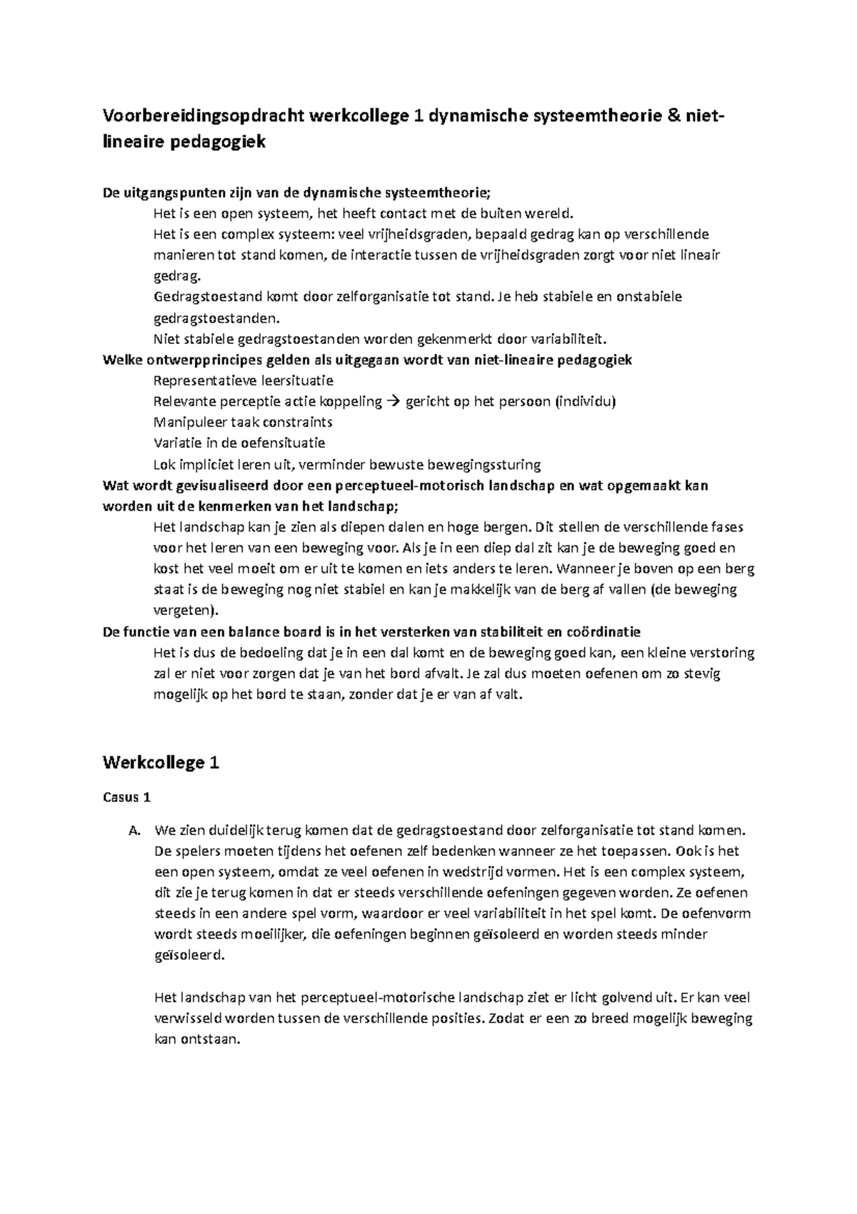 Voorbereidingsopdracht werkcollege 1 - Het is een complex systeem: veel ...