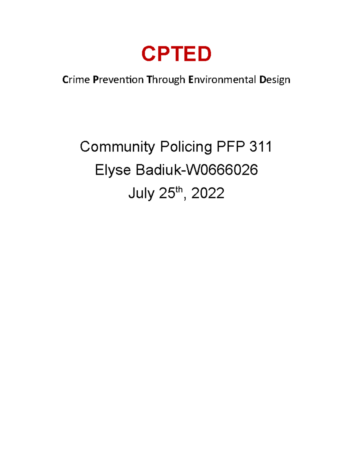 Cpted Residential - CPTED Crime Prevention Through Environmental Design ...