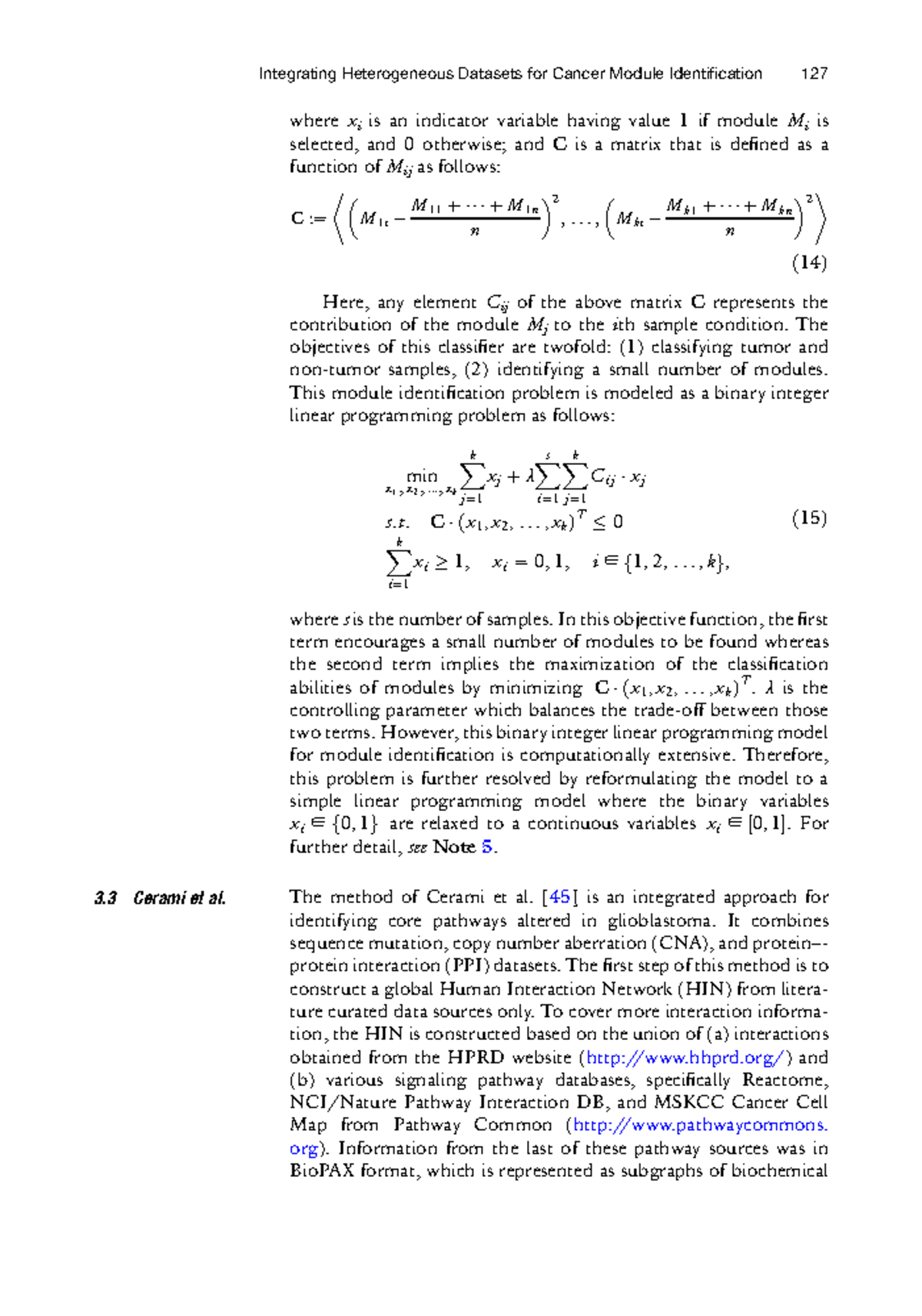 Fundamentals Of Bioinformatics 45 Where Xi Is An Indicator Variable Having Value 1 If Module 0979