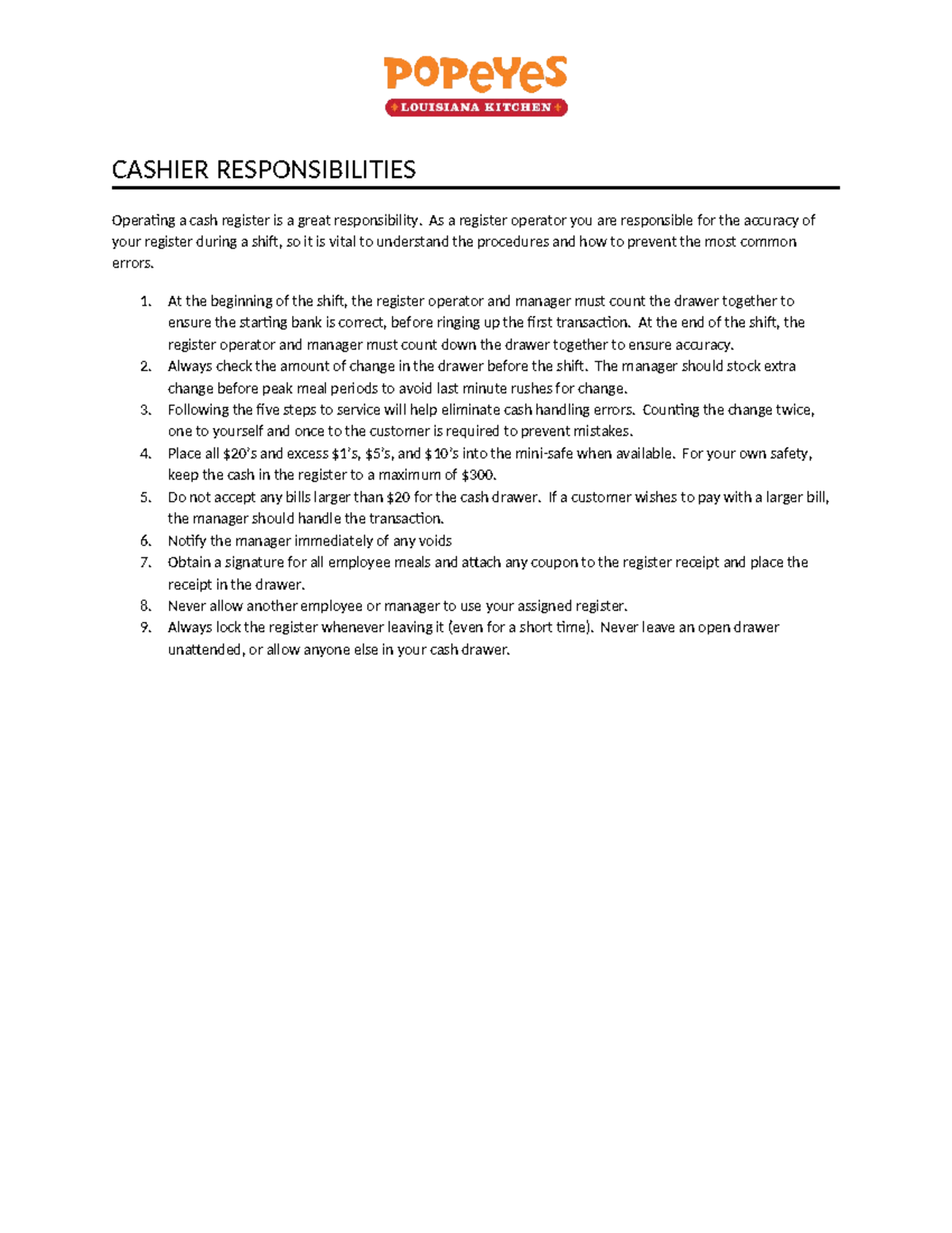 05a27335-fe14-43e2-9e60-8491f44342 c3 3 - CASHIER RESPONSIBILITIES ...