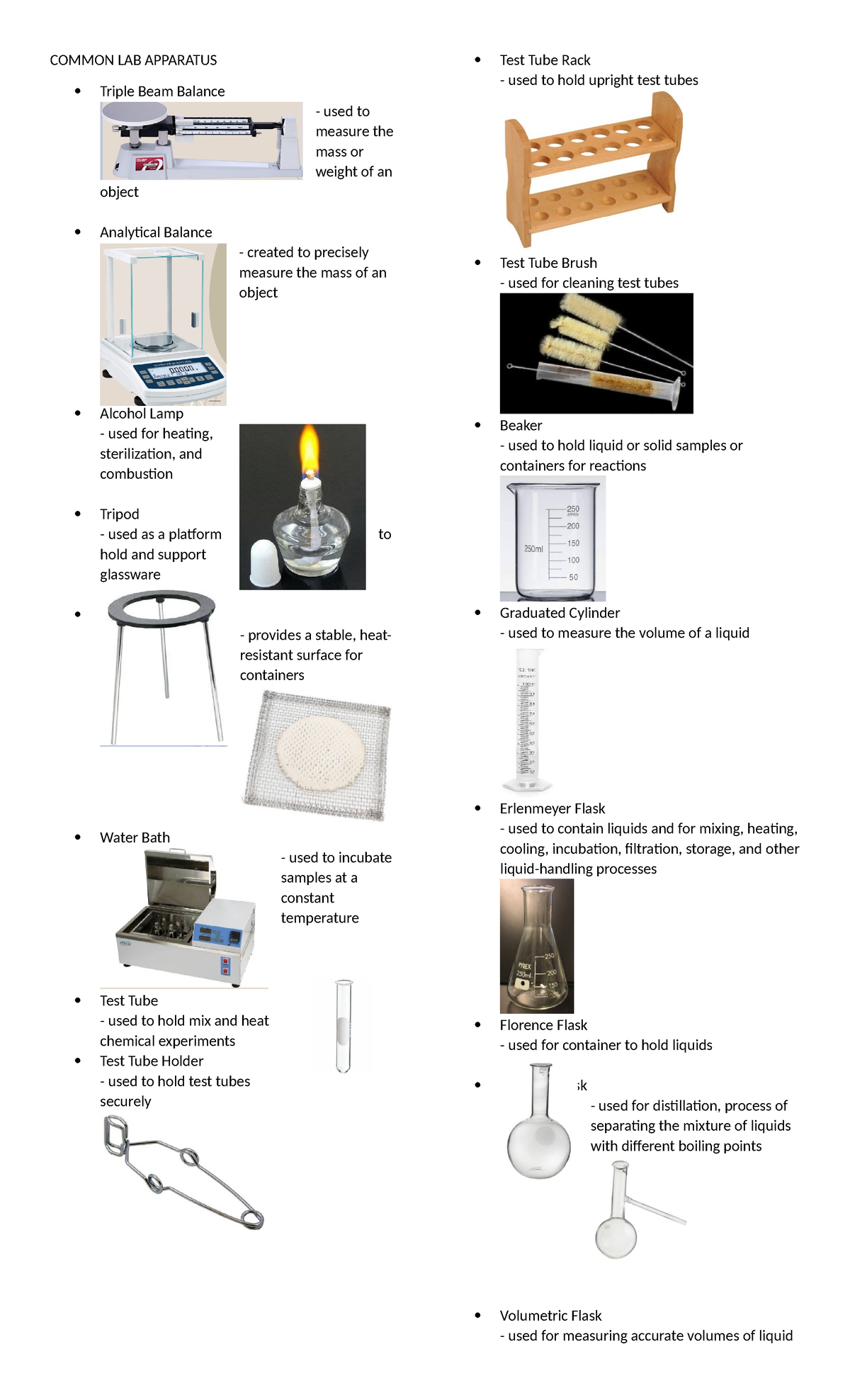 Common LAB Apparatus - hope it helps - COMMON LAB APPARATUS Triple Beam ...