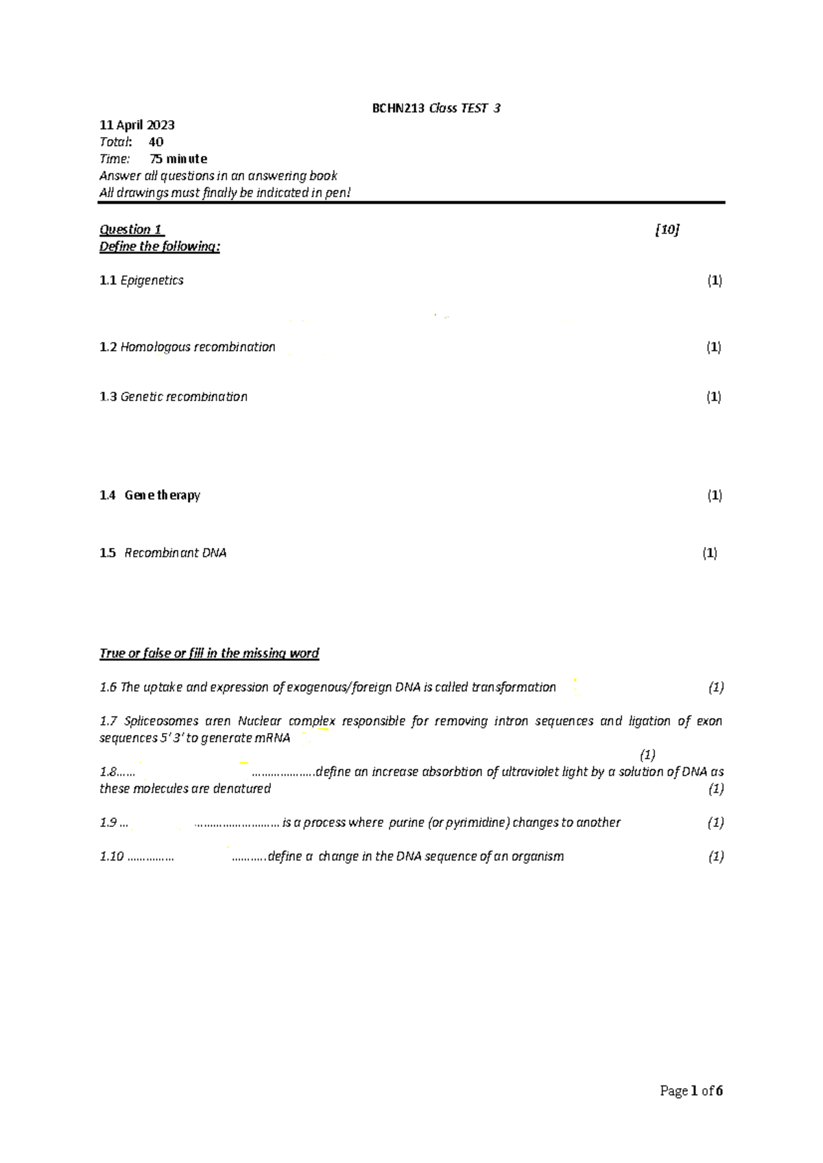 BCHN+213+Test++3+SU++5nd++6+memo+MC-1 - BCHN213 Class TEST 3 11 April ...