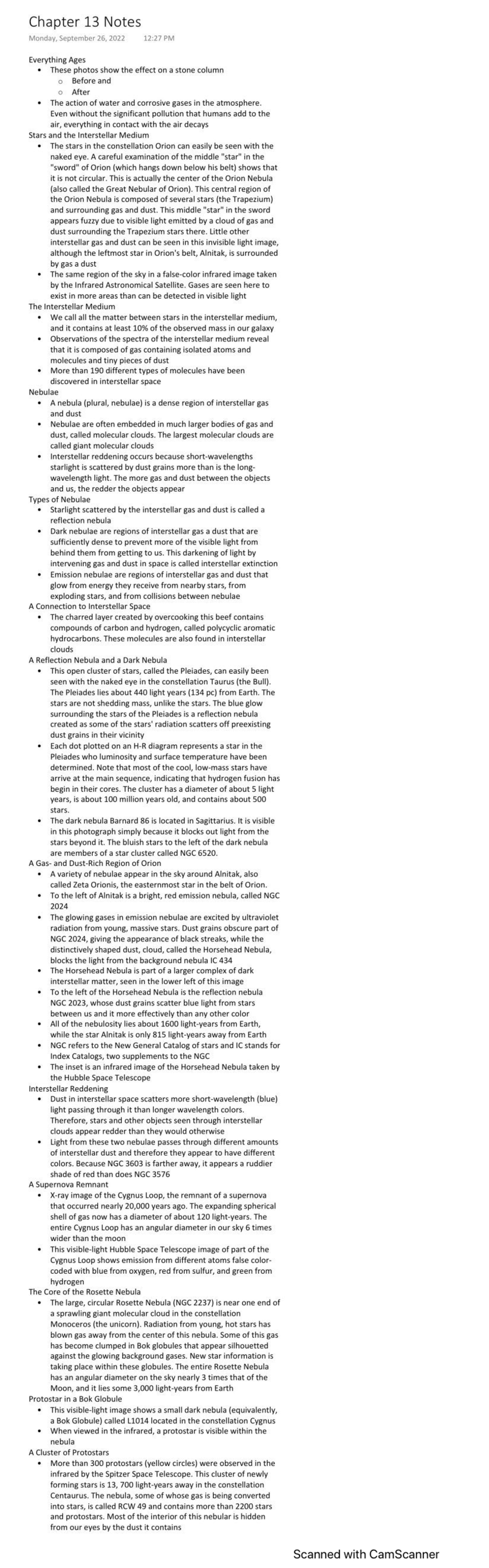 Chapter 13 Notes - Professor Jason Gilchrist - AST 102 - Greenville ...