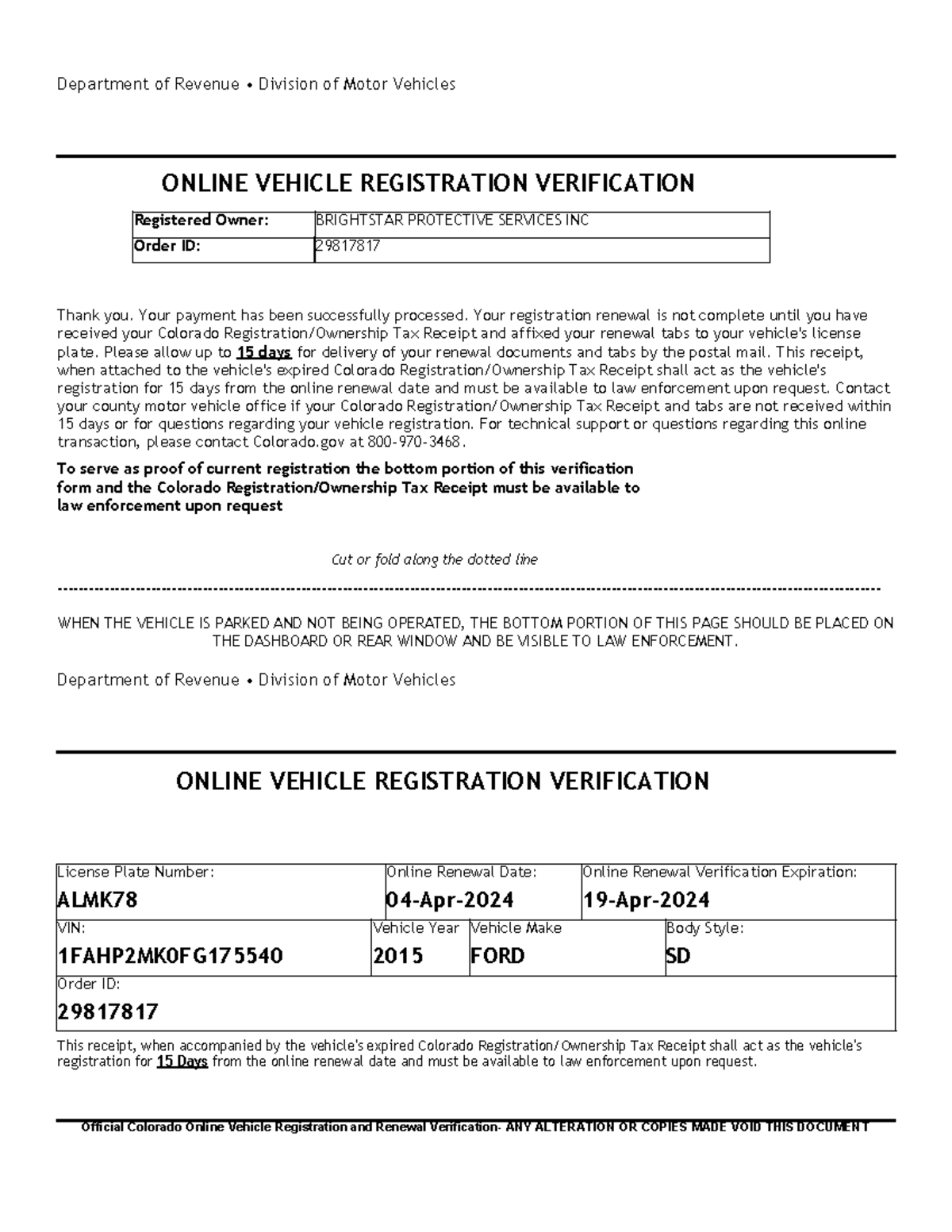 Corporation Law - Department of Revenue • Division of Motor Vehicles ...