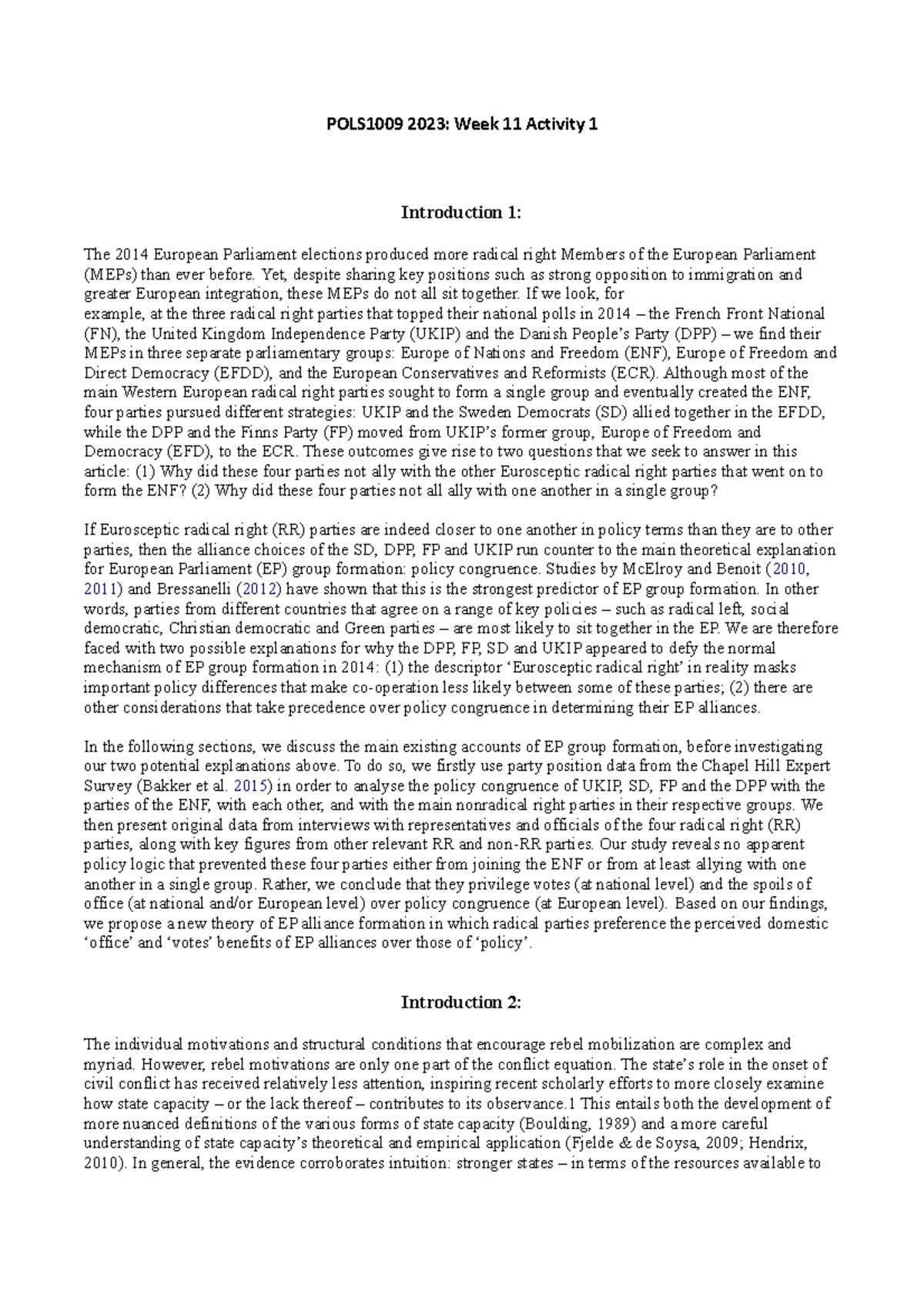 POLS1009 Week 11 Activity 1-wattle - POLS1009 2023: Week 11 Activity 1 ...