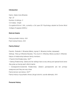 One on one assessment - Republic of the Philippines Department of ...