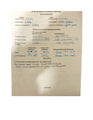 WU Expt 5 Distillation-GC - Write-Up Sheet for Distillation/Gas Chromatography Experiments DATA ...
