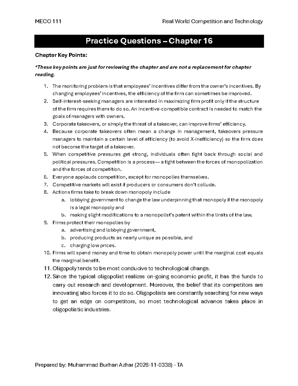 Practice Questions - Real World Competition 2 - Practice Questions ...