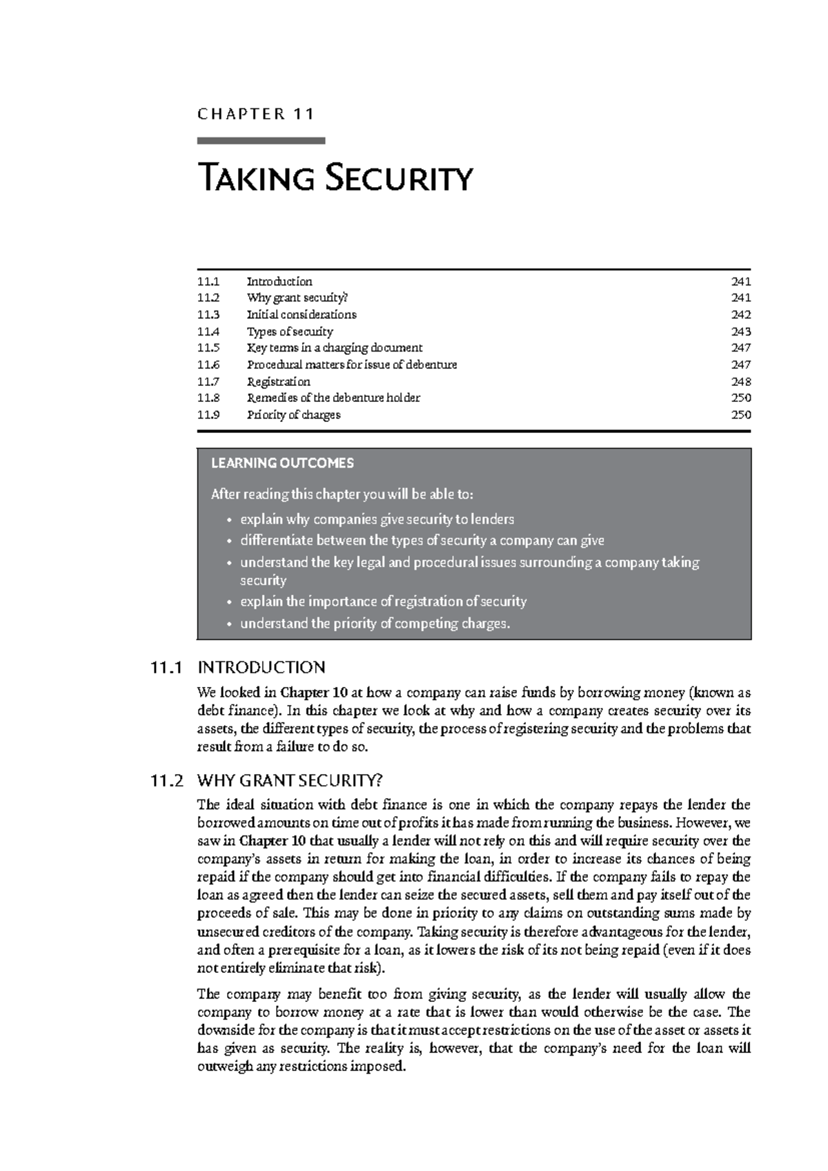 Chapter 11 - Taking Security 241 C H A P T E R 1 1 Taking Security 11 Introduction 241 11 Why ...