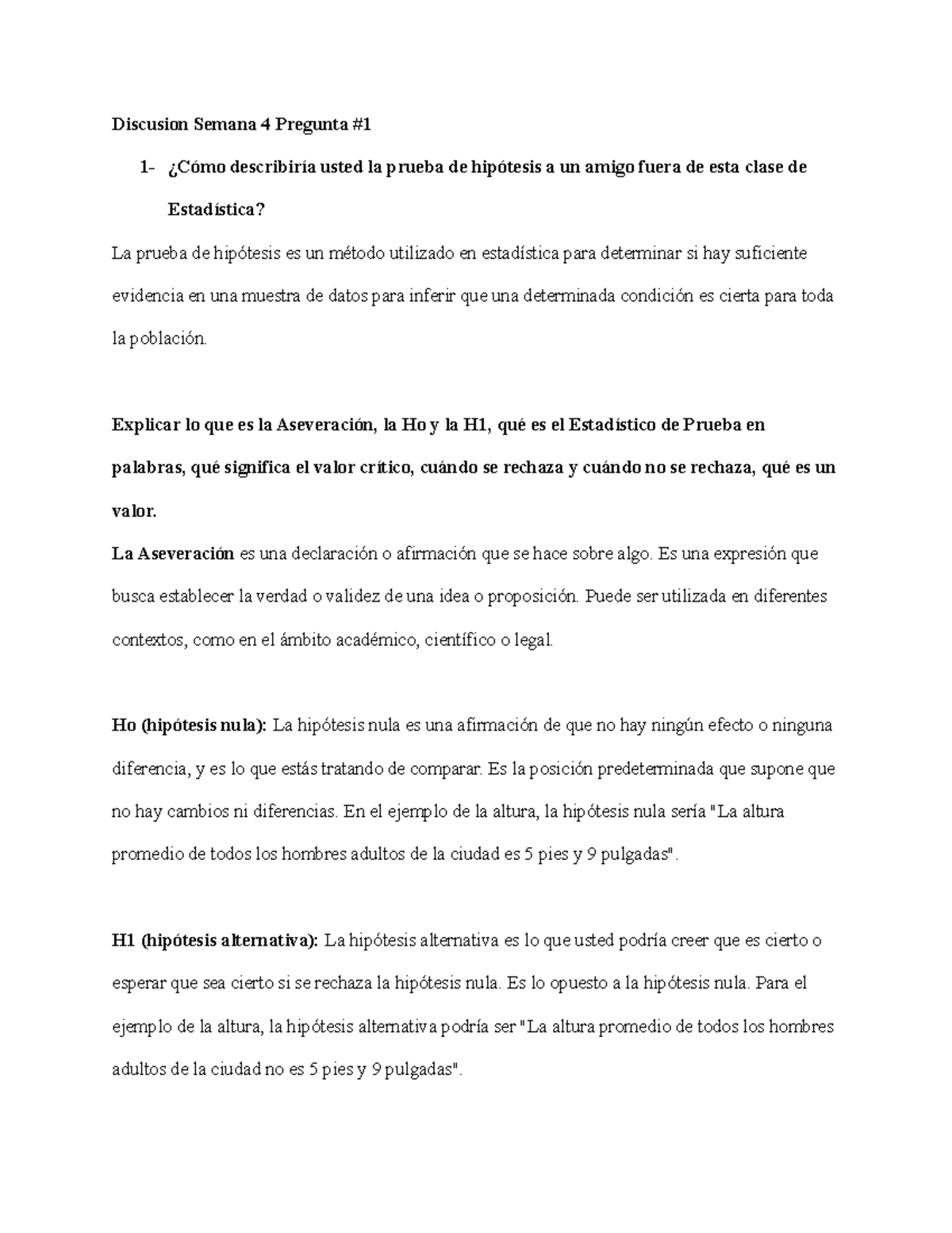Discusion Semana 4 pregunta # 1 - Discusion Semana 4 Pregunta # 1 ...