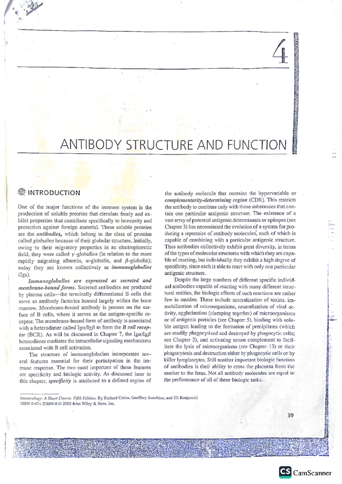 AB structure and function - Plant Biochemistry & Molecular Biology ...