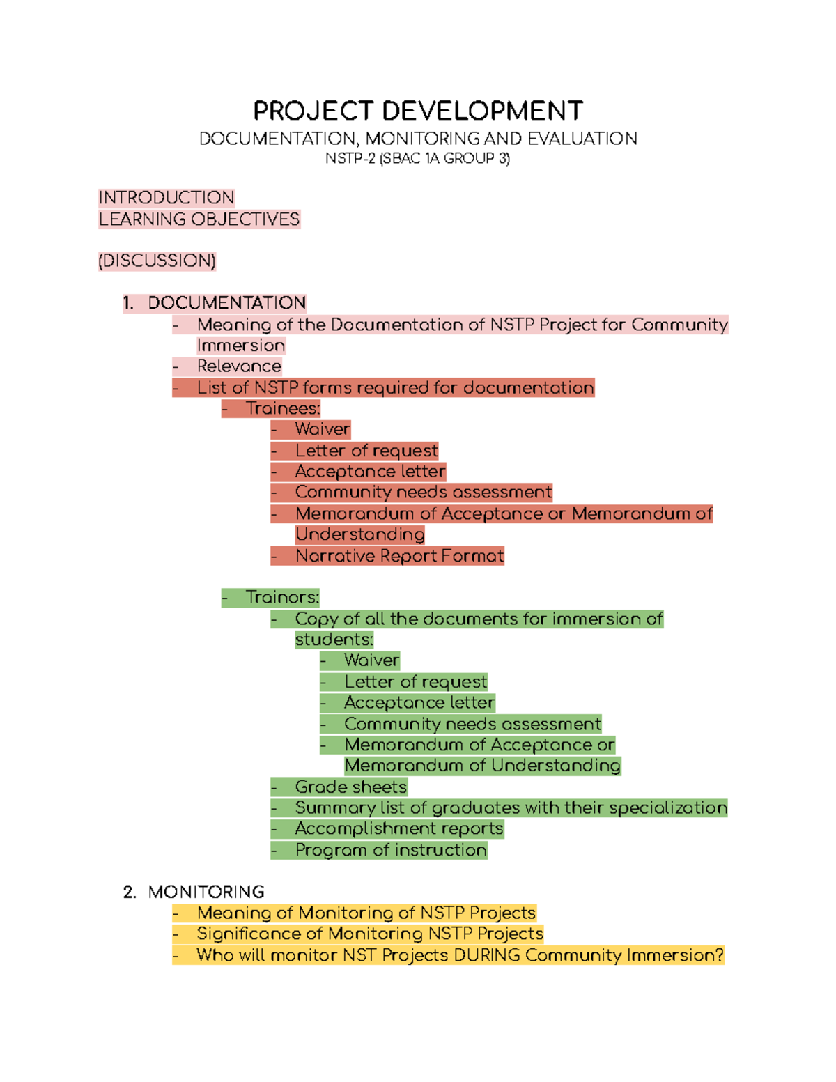 Untitled document - nstp2 - PROJECT DEVELOPMENT DOCUMENTATION ...