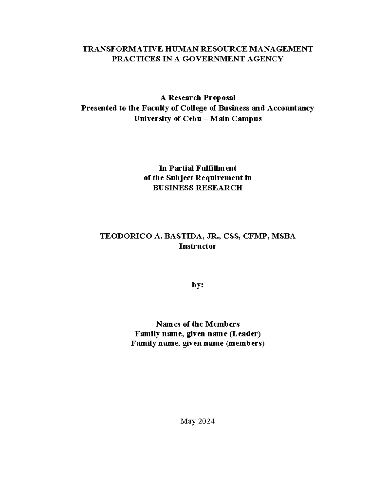 Guide-Chapter-1 - RESEARCH - TRANSFORMATIVE HUMAN RESOURCE MANAGEMENT ...