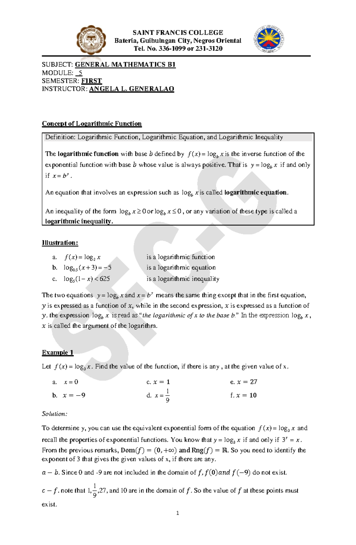 SFC GEN MATH M5 - Help you understand more about mathematics involving interest and function ...