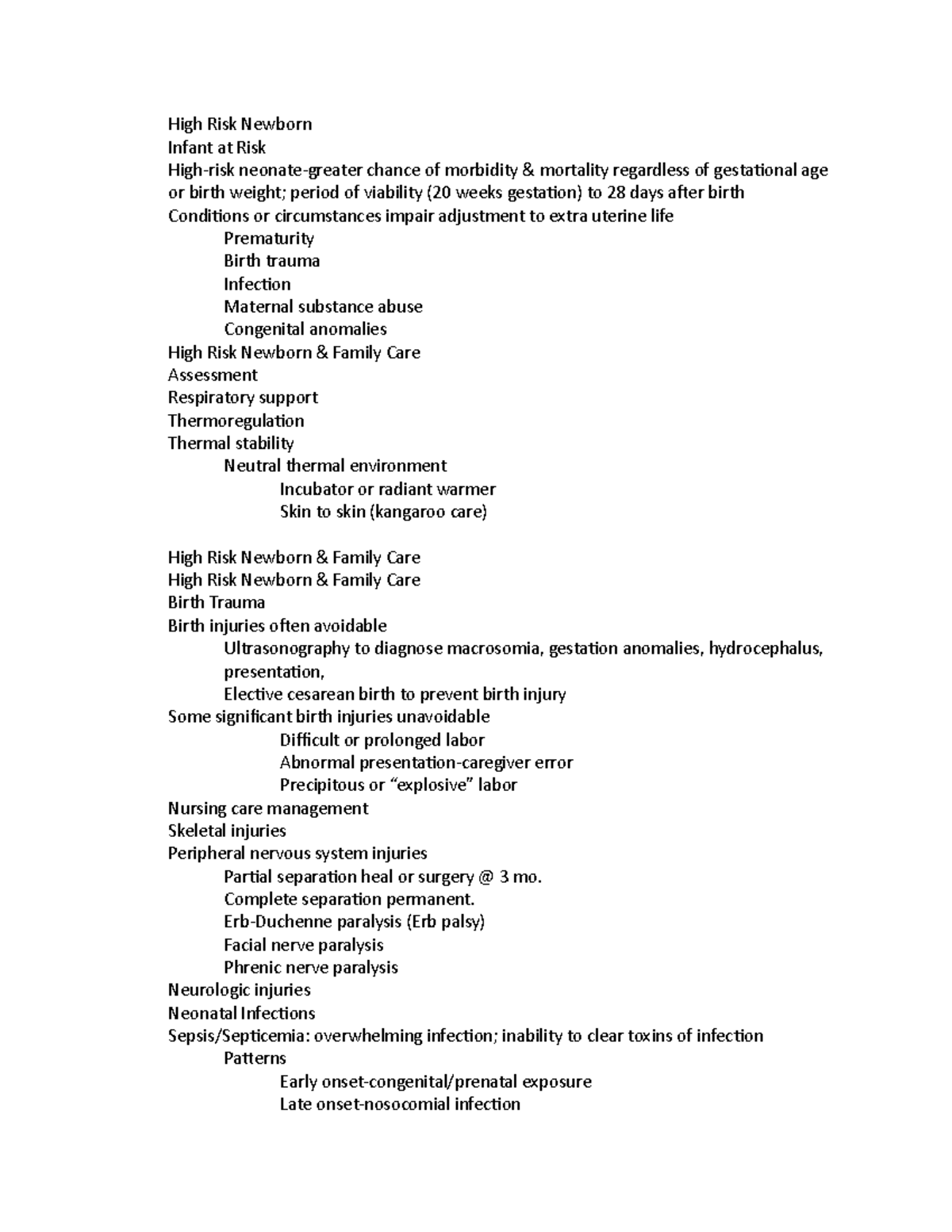 High Risk Newborn - High Risk Newborn Infant at Risk High-risk neonate ...
