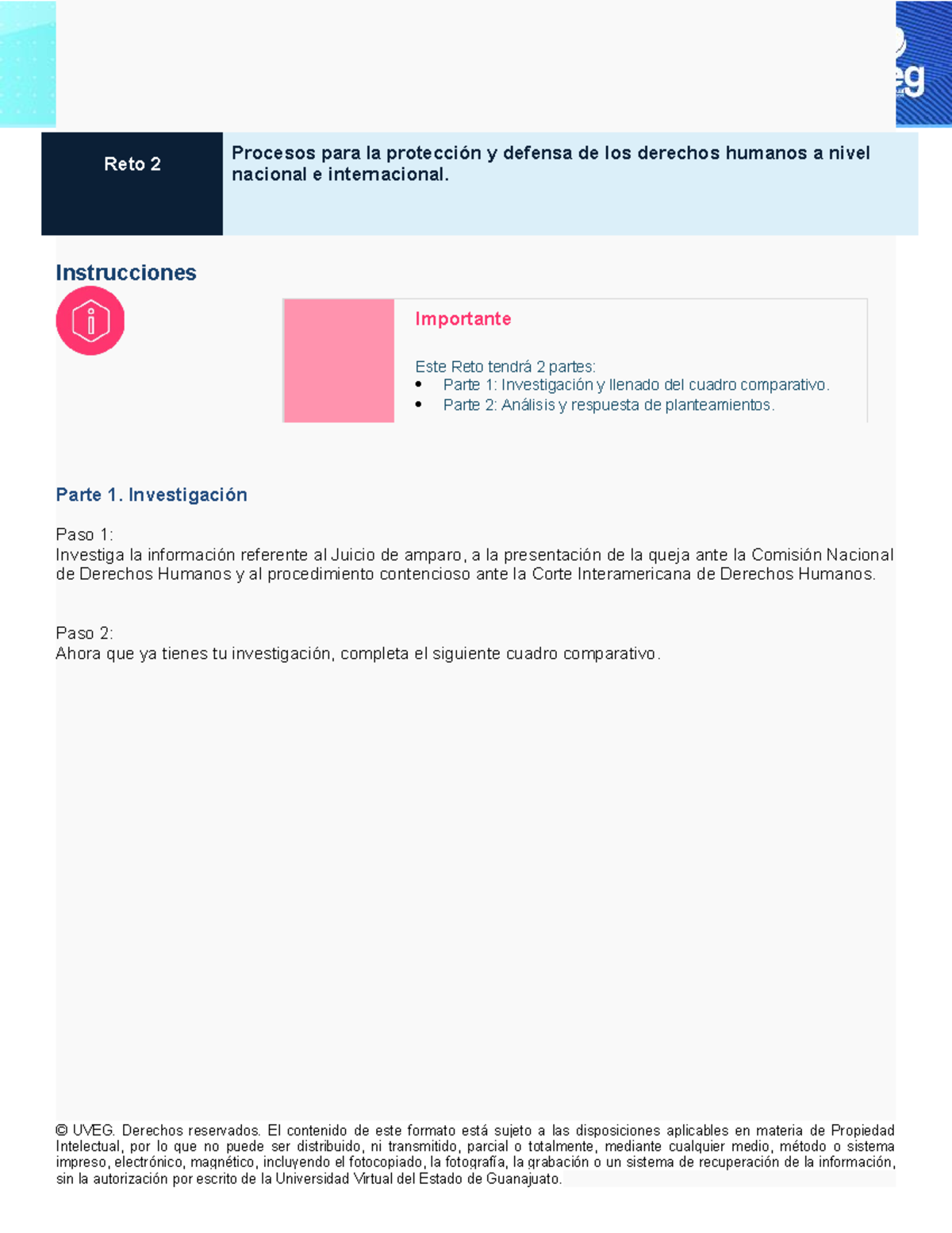 Rabago Alejandra R2 U1 - reto - Reto 2 Procesos para la protección y defensa de los derechos ...