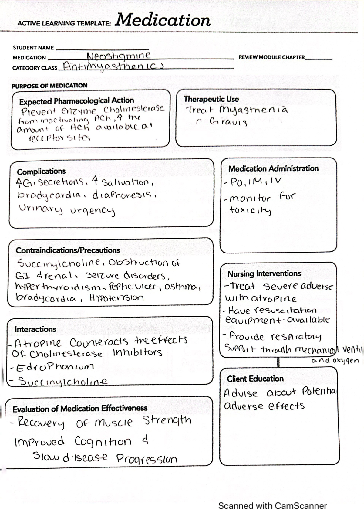 Cam Scanner 09-17-2024 12 - ACTIVE LEARNING TEMPLATE: Medication ...
