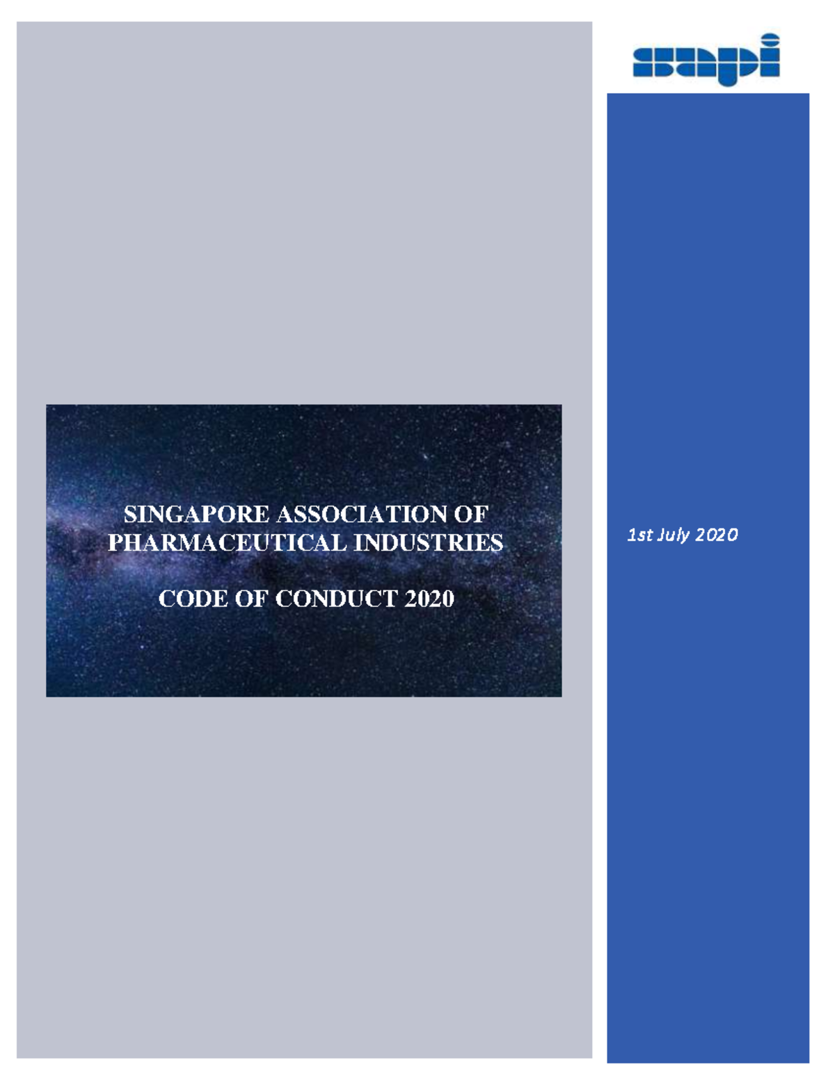 SAPI Code 2020 July 2020 2 - 1 st July 2020 SINGAPORE ASSOCIATION OF ...