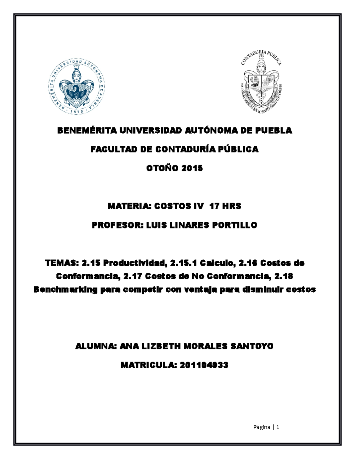 8. Productividad%2c Cts Conformancia y Benchmarking - BENEMÉRITA ...