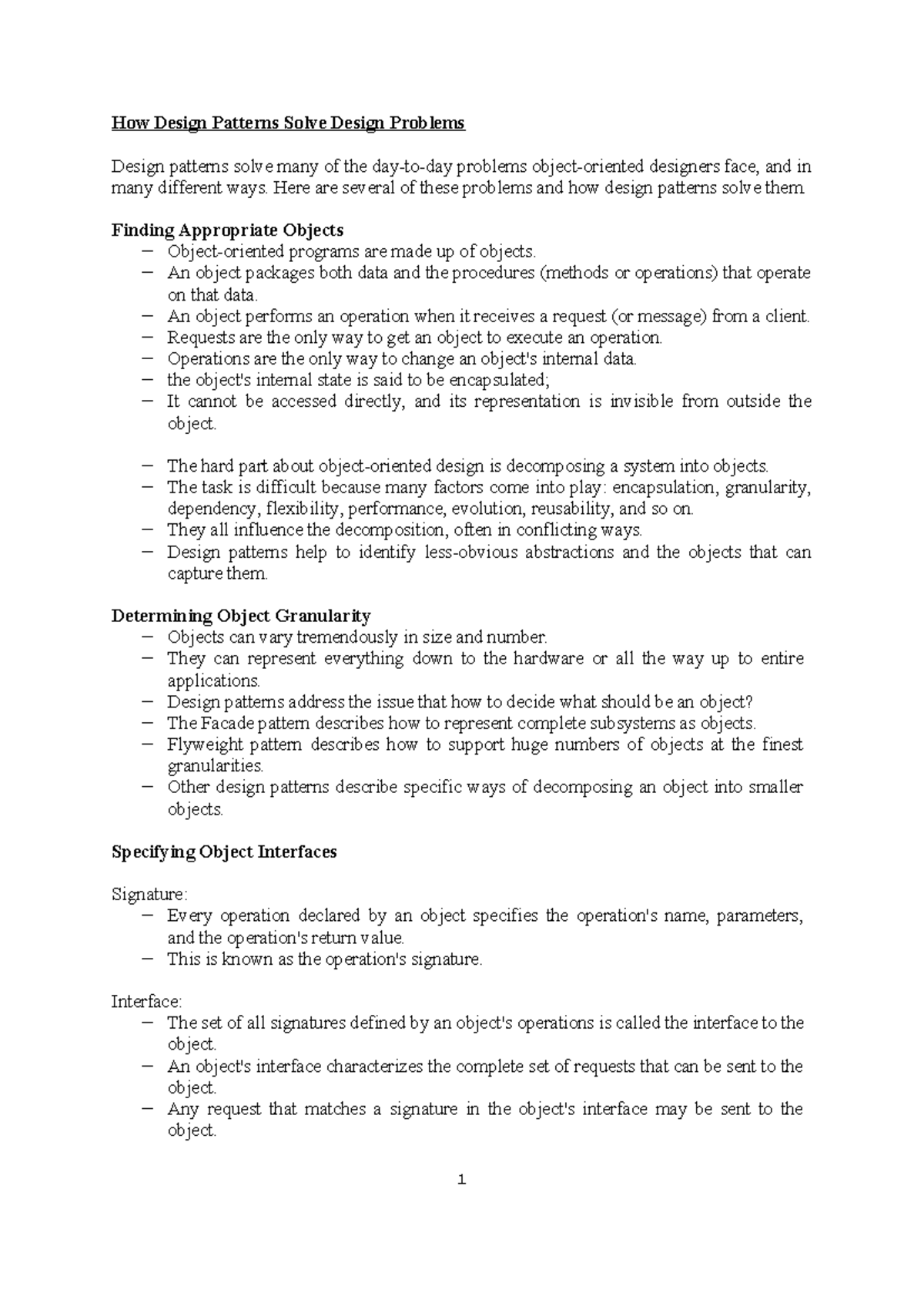 16 How Design Patterns Solve Design Problems How Design Patterns Solve Design Problems Design