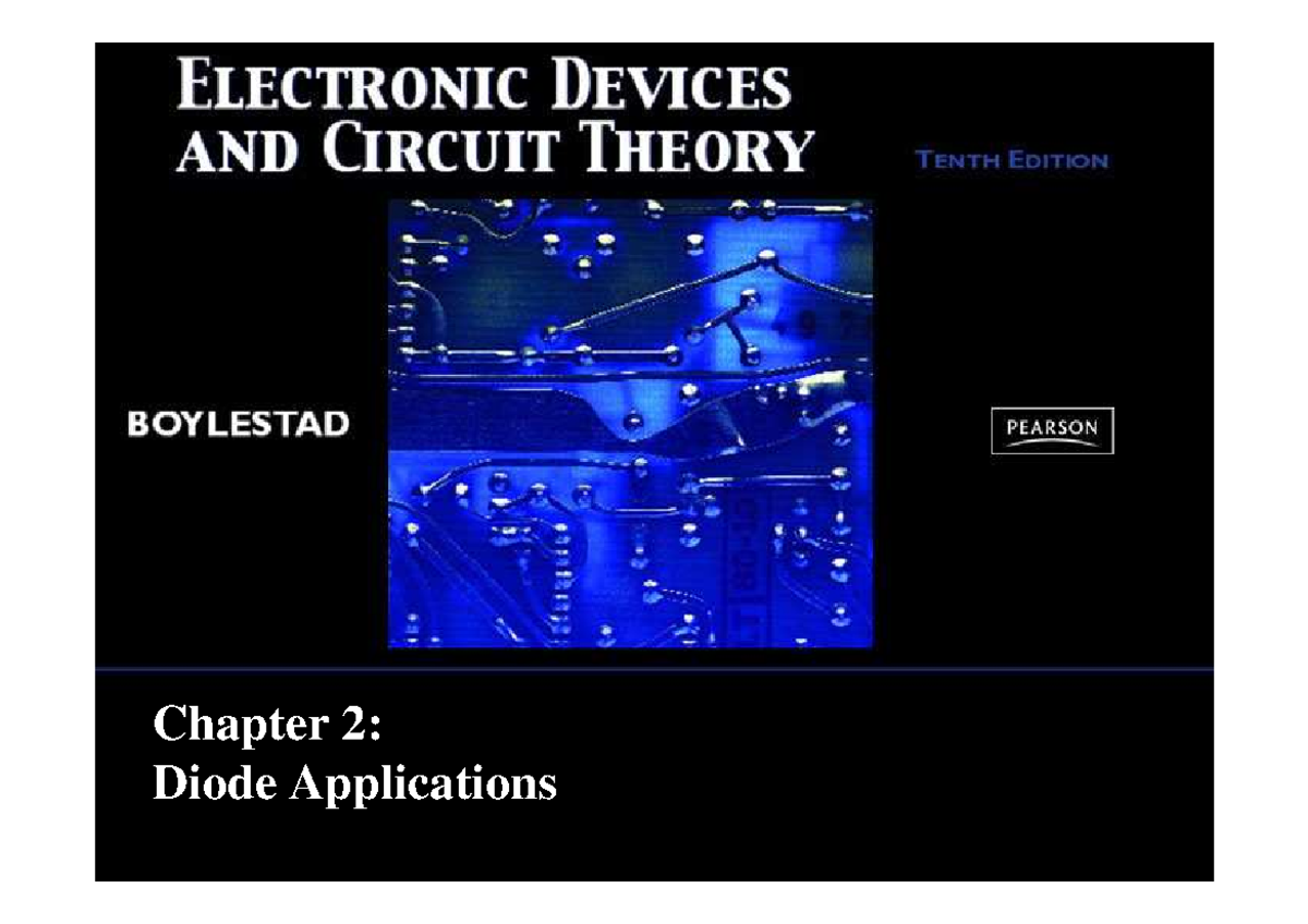 Electronic devices and circuit theory chapter 2 PDF - Chapter 2:Diode ...