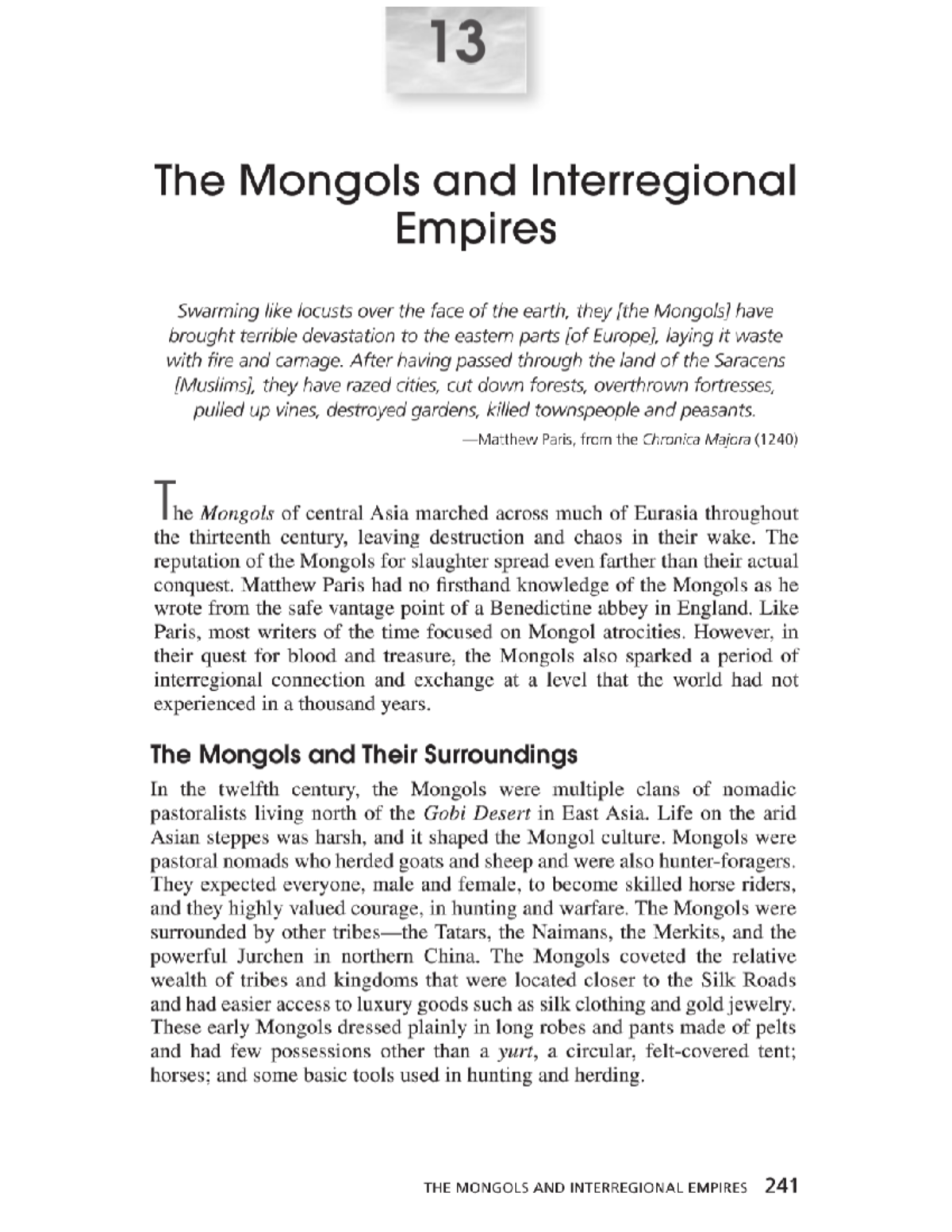 Amsco- Mongols APWH 2 - I need help with studying - 13 The Mongols and ...