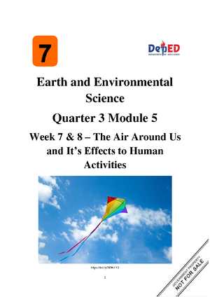 1 Q4 SSC Earth ENVI Science - 7 Environmental Science Quarter 4- Module ...