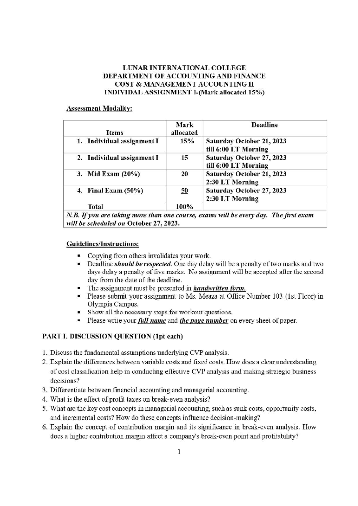001 Coaching Cmaii assignment One - Research Method - Studocu