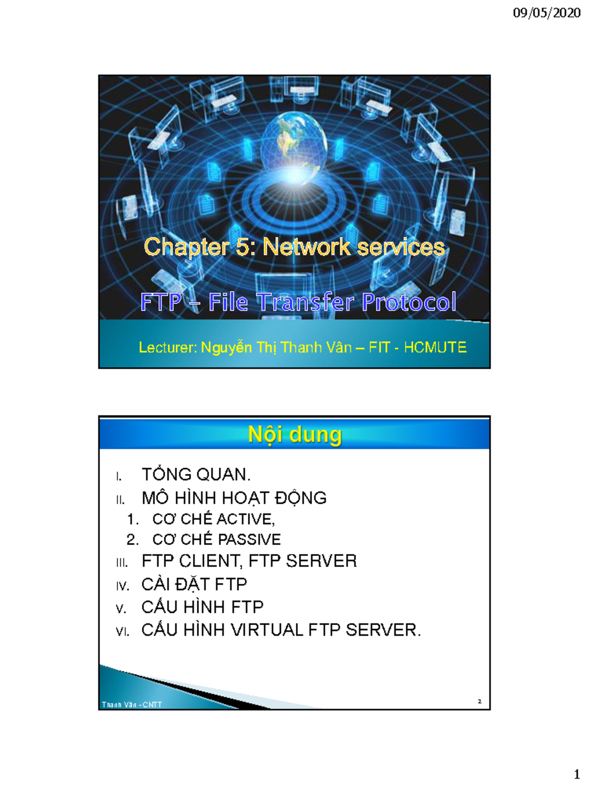 Chapter 5.3. FTP - Lecturer: Nguyễn Thị Thanh Vân – FIT - HCMUTE I ...
