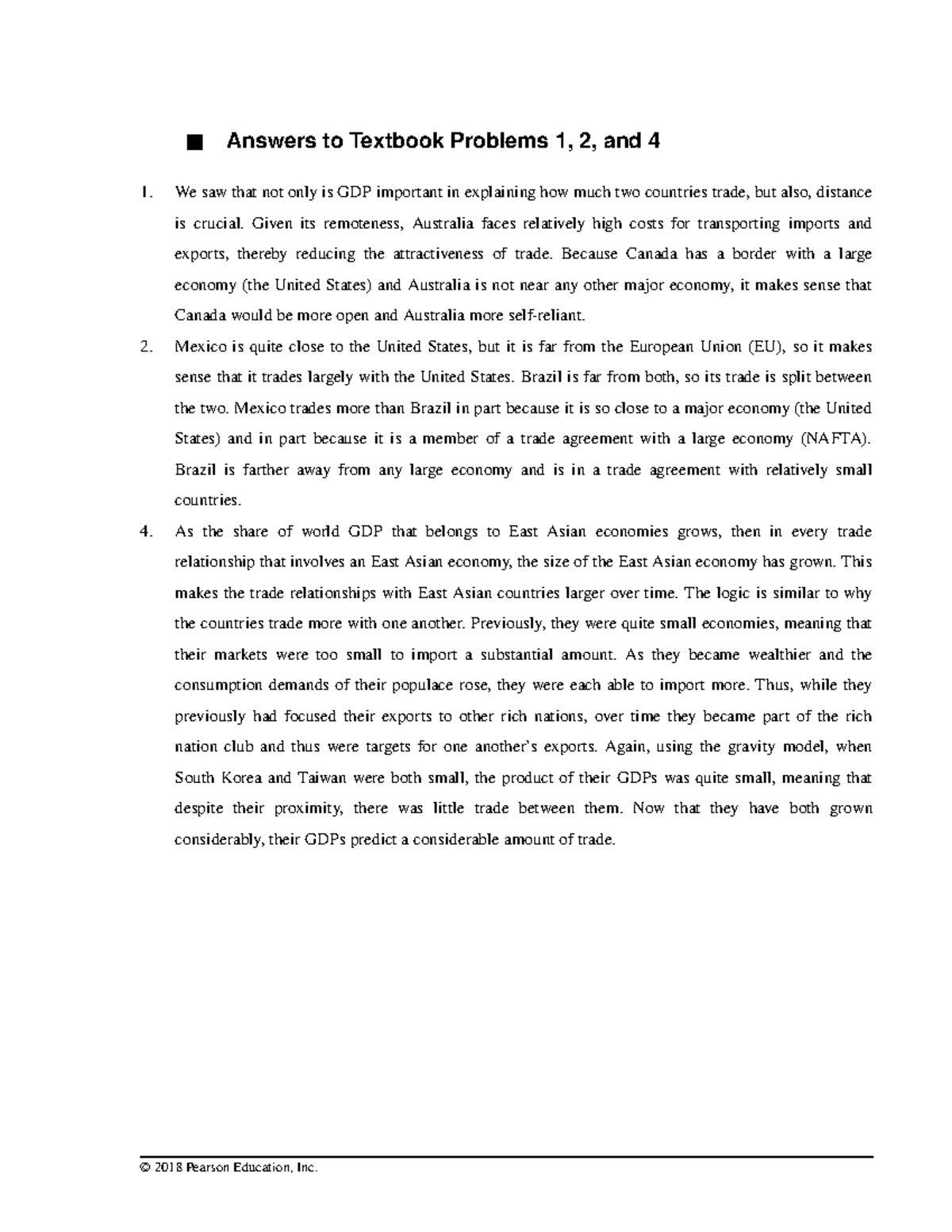 Chapter 2 Answers to Textbook Problems - Answers to Textbook Problems 1, 2, and 4 We saw that ...