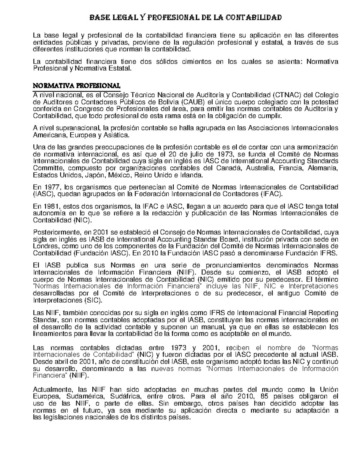 BASE Legal Y Profesional DE Contab - Base legal y profesional de la ...