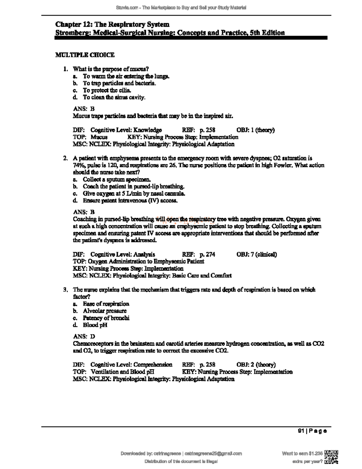 Chapter 12 13 Respiratory Notes - nip 116 - Studocu